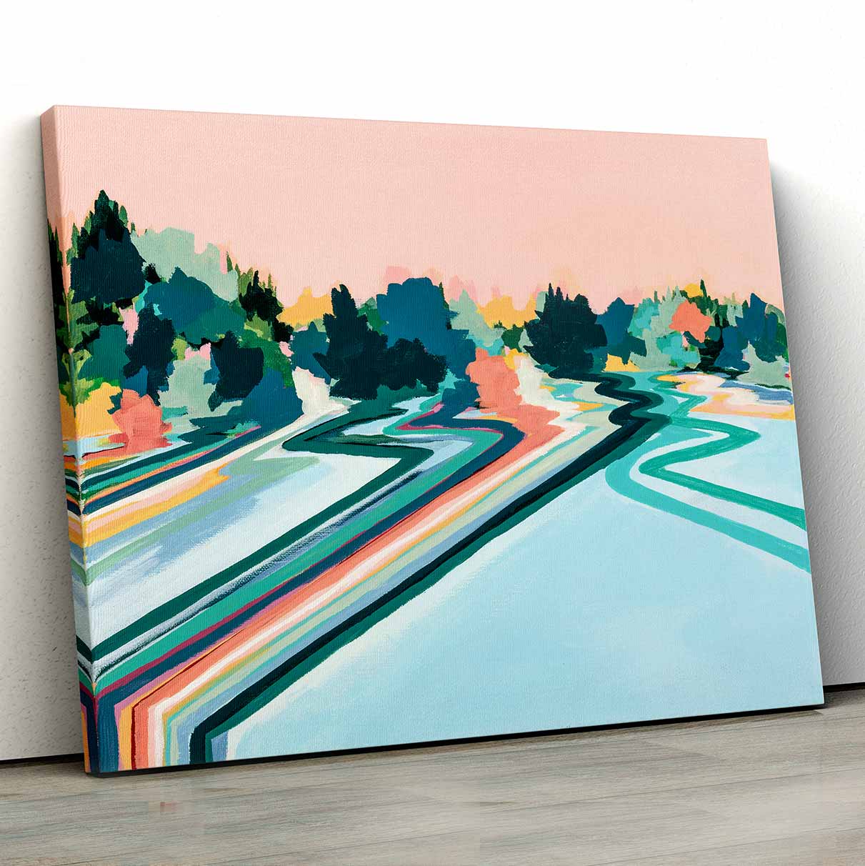 Color Reflections - Abstract Tree Art by Mallery Jane | Art Bloom