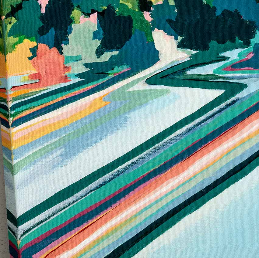 Color Reflections - Abstract Tree Art by Mallery Jane | Art Bloom