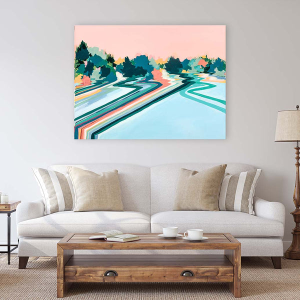 Color Reflections - Abstract Tree Art by Mallery Jane | Art Bloom