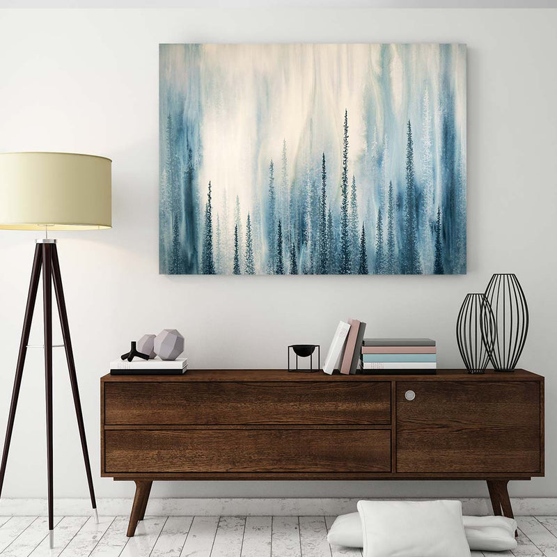 Deep - Abstract Forest Painting by Emily Scott | Art Bloom Canvas Art