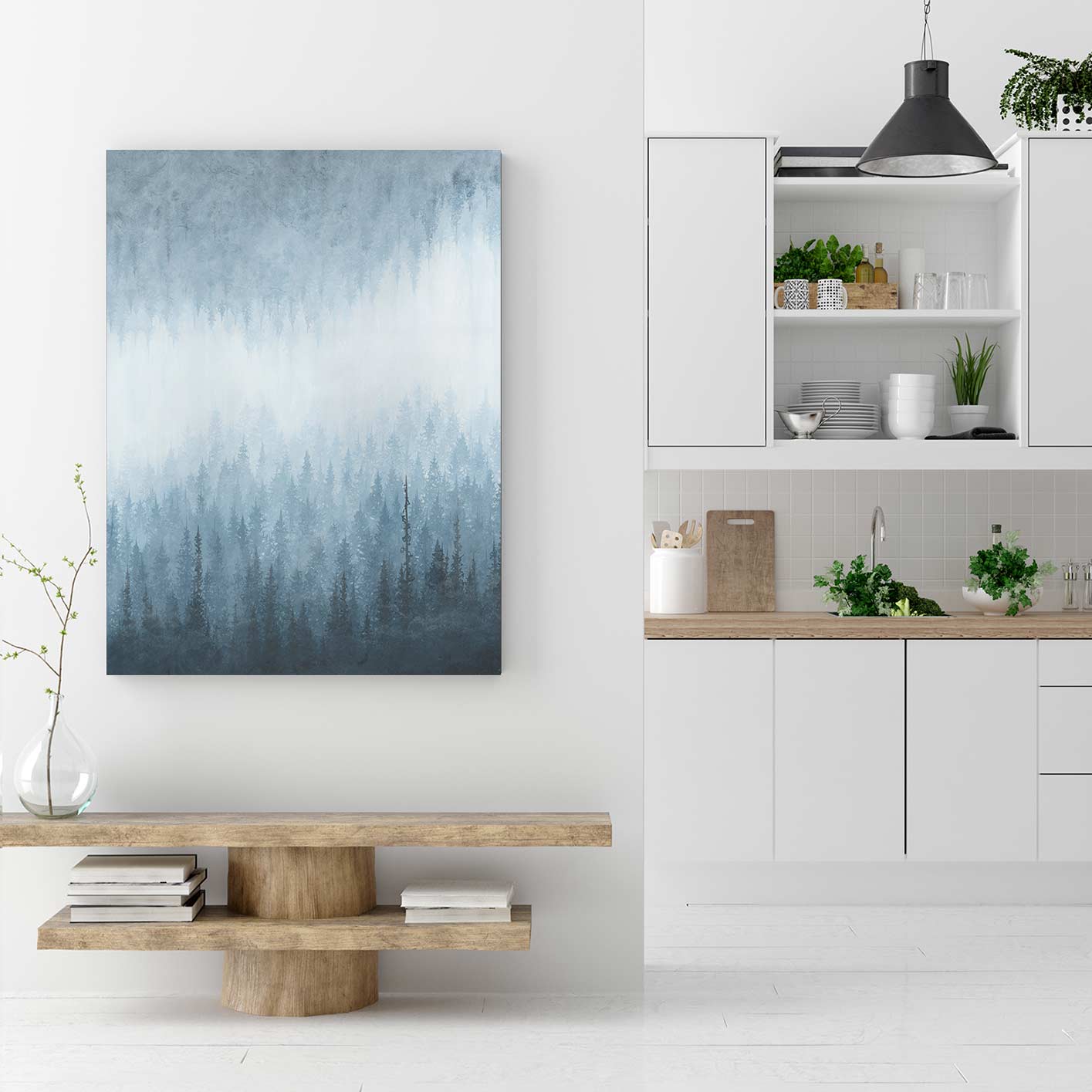 Rush - Abstract Forest Painting by Emily Scott | Art Bloom Canvas Prints